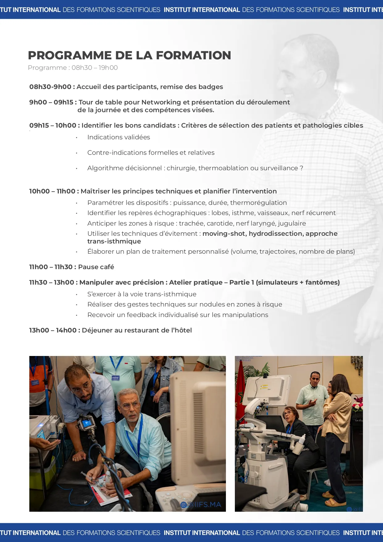 FORMATION PRATIQUE EN THERMOABLATION THYROIDIENNE 2 - 22 Novembre - IIFS
